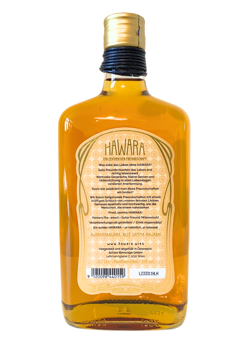 HAWARA Haselnuss-Likör 0,7 Liter – Hawara Liköre